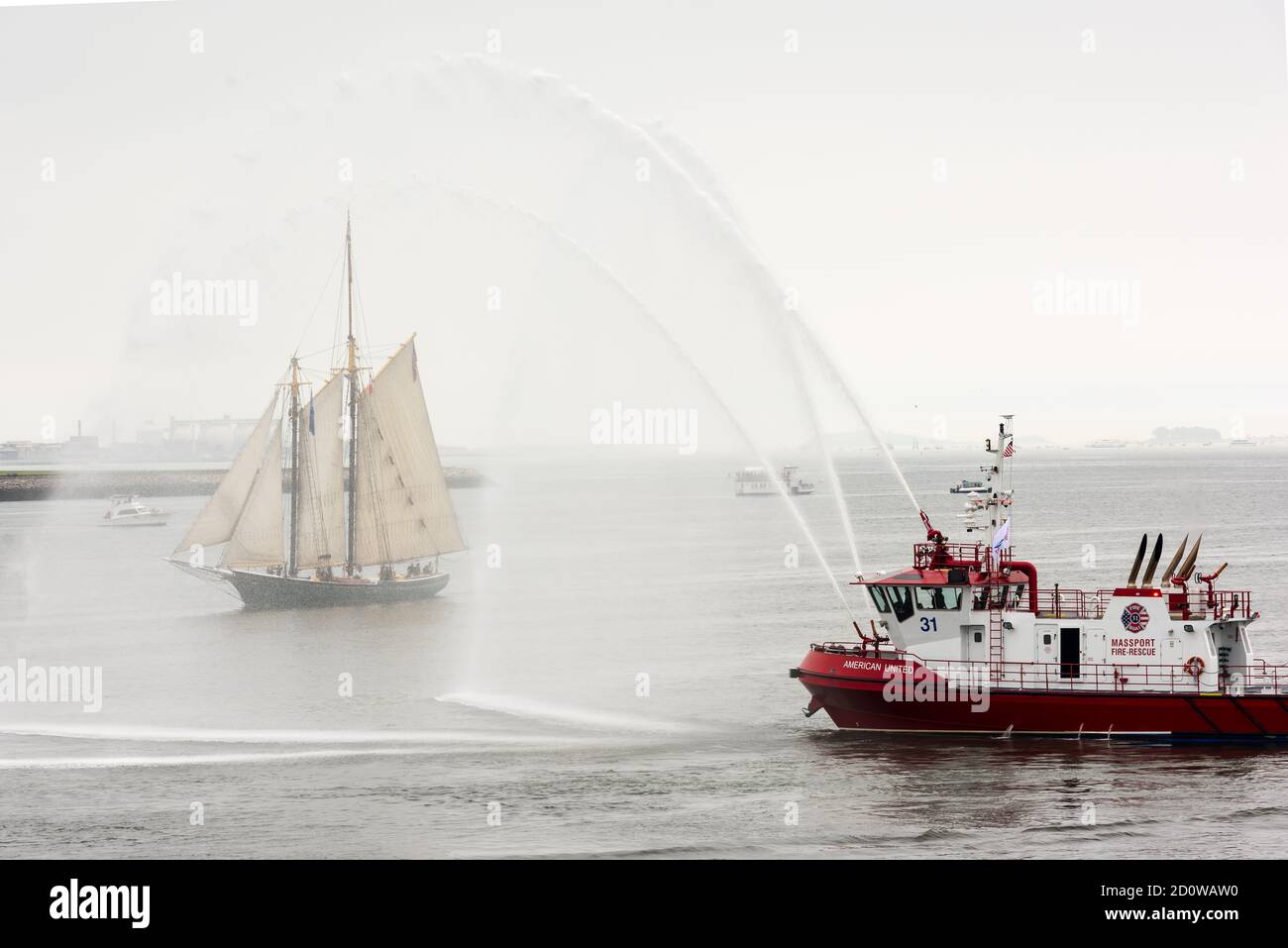 Boston, Massachusetts. 13th June, 2017. Massport Fire & Rescue ...