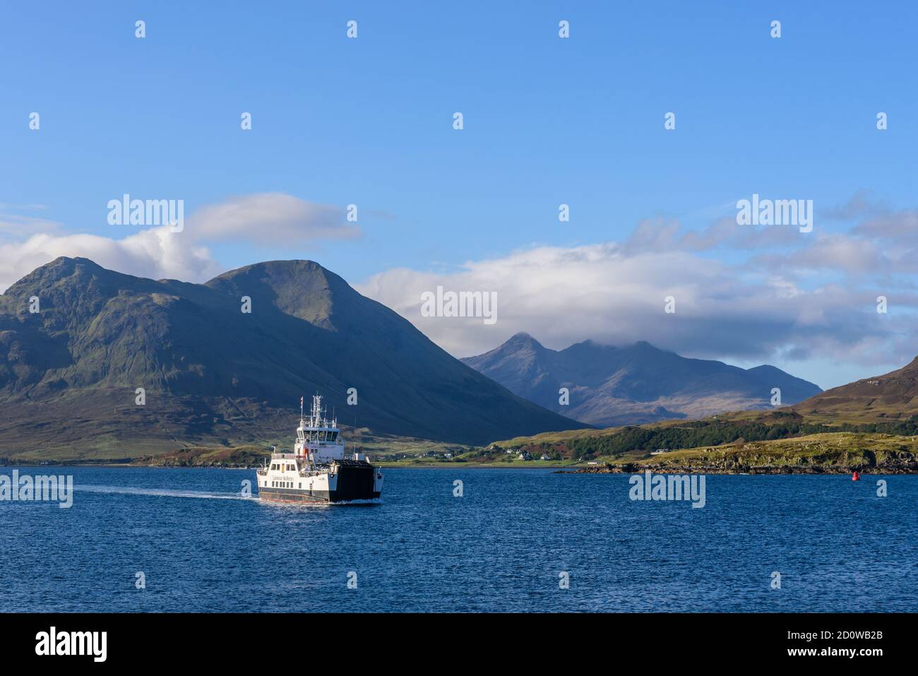 The Calmac MV Hallaig crossing the Sound of Raasay from Skye to Raasay ...
