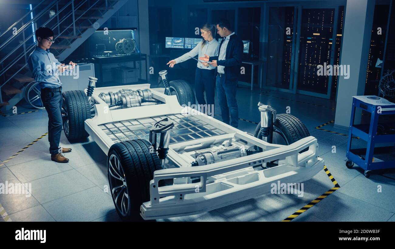 High Angle Shot of a Development Laboratory Room with Diverse ...