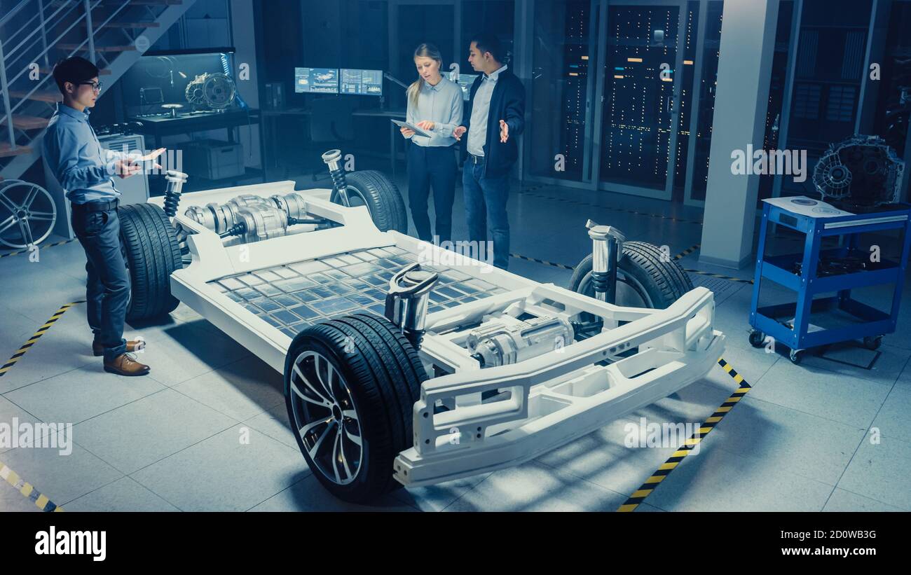 High Angle Shot of a Development Laboratory Room with Diverse ...