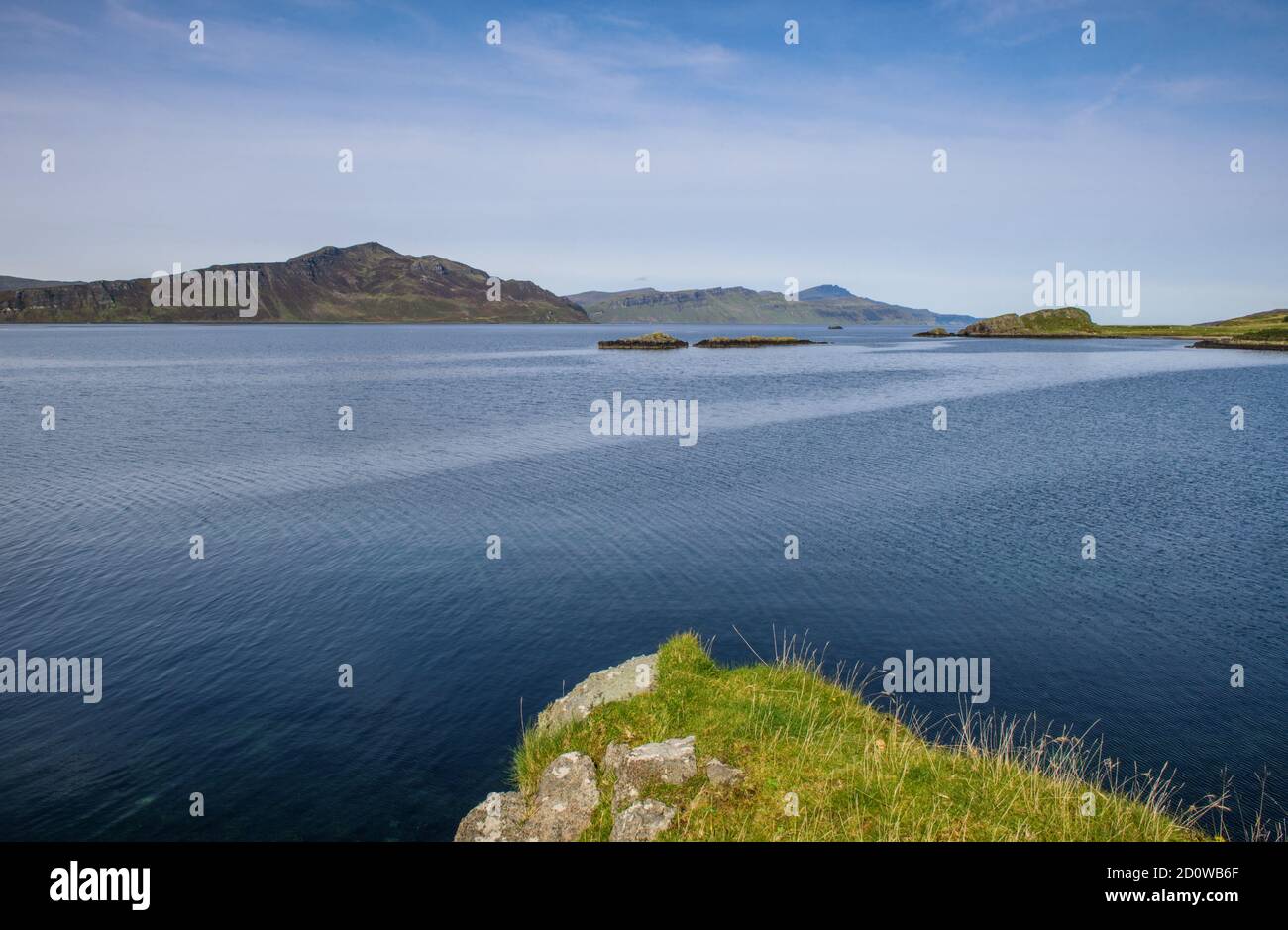 The Sound of Raasay from Oskaig on The isle of Raasay Stock Photo - Alamy