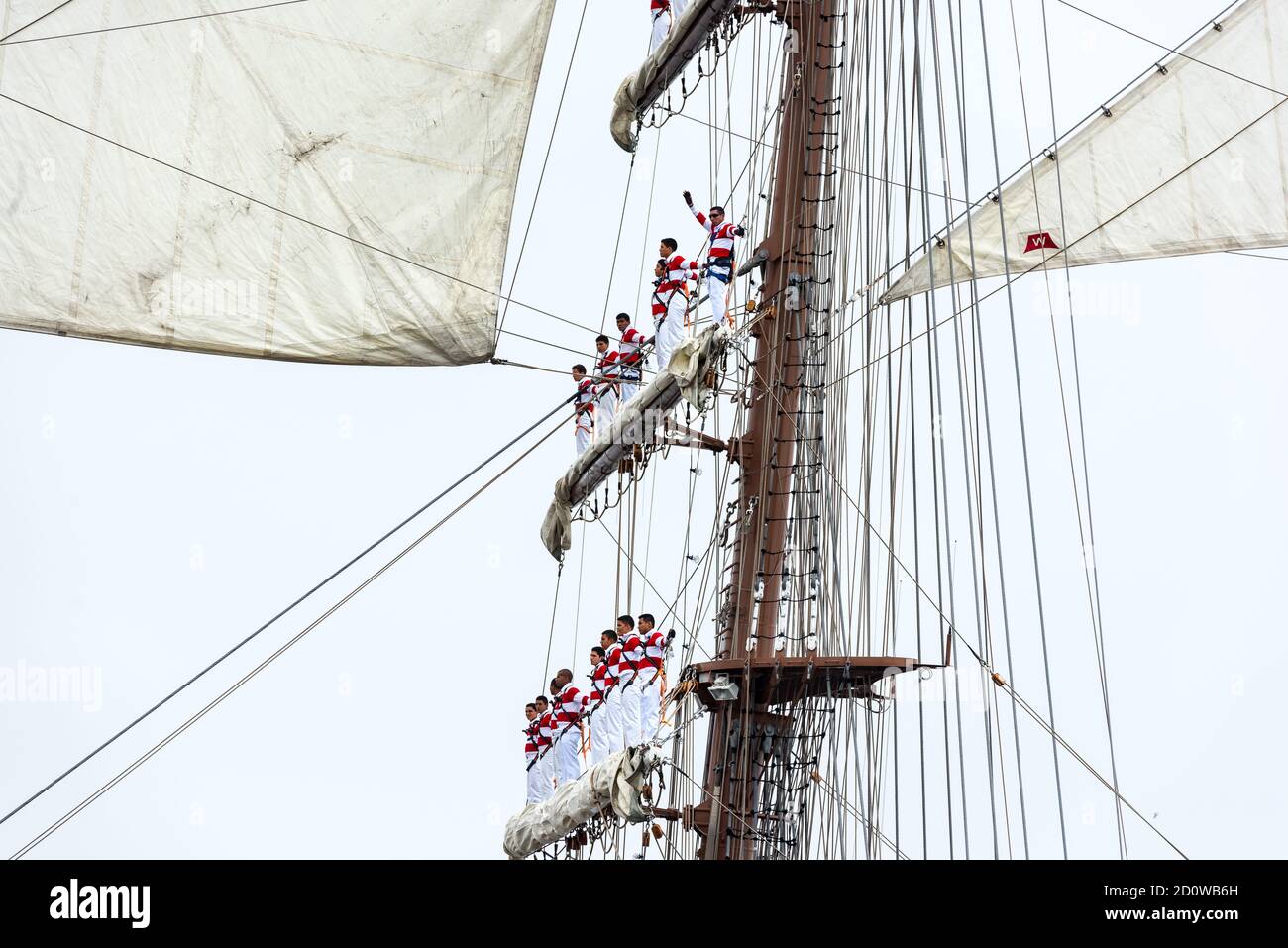 Boston, Massachusetts. 13th June, 2017. Peruvian BAP Unión, Parade of ...
