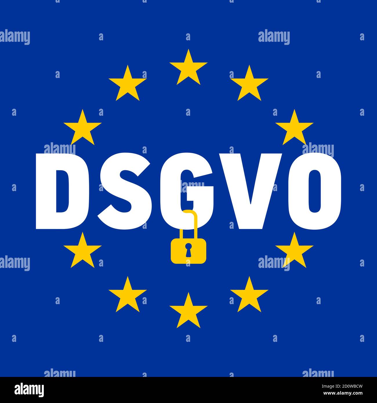DSGVO sign illustration. General Data Protection Regulation - GDPR ...