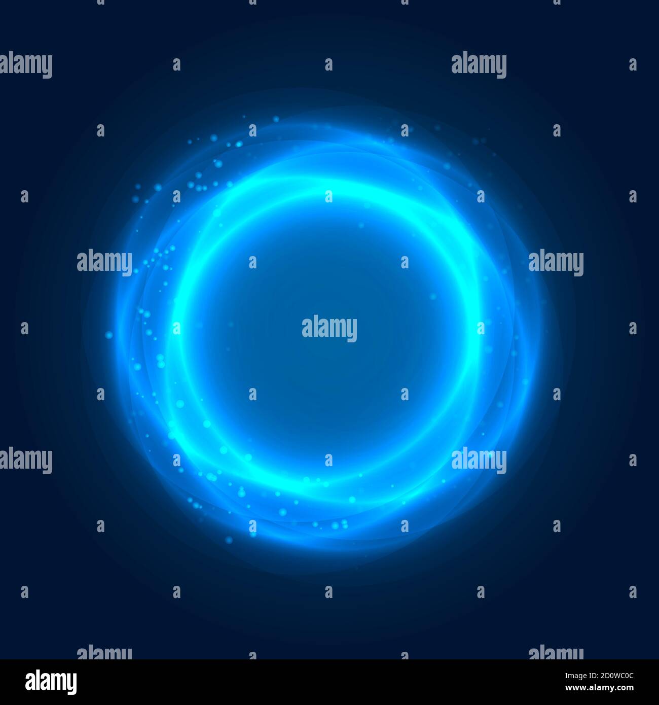 Glowing rings with light effects. Vector illustration for artwork ...