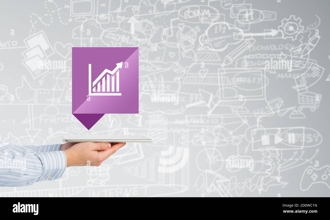 Financial application icon Stock Photo - Alamy