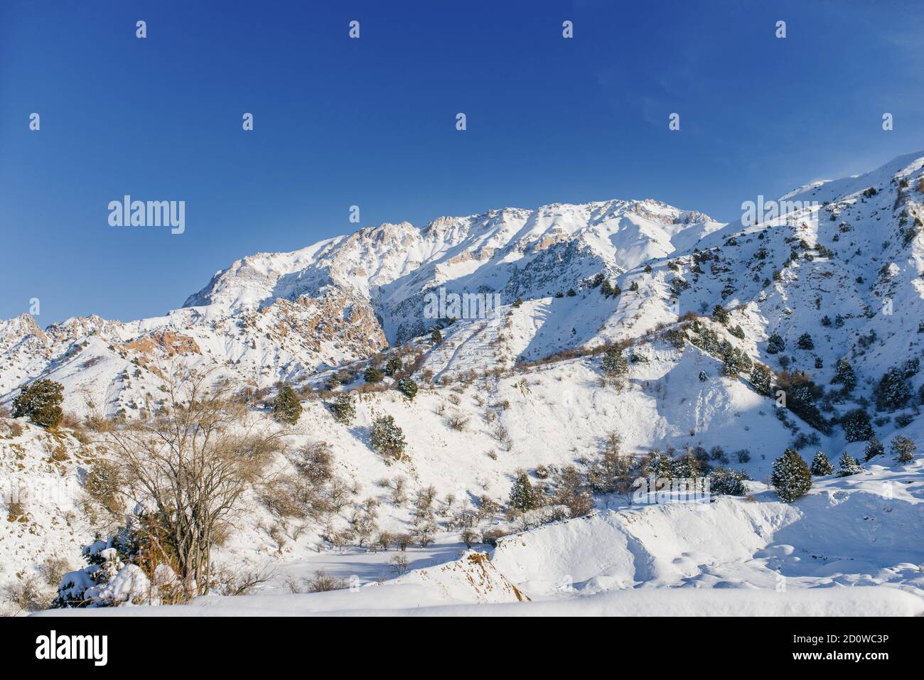 Snow in chimgan mountains hi-res stock photography and images - Alamy