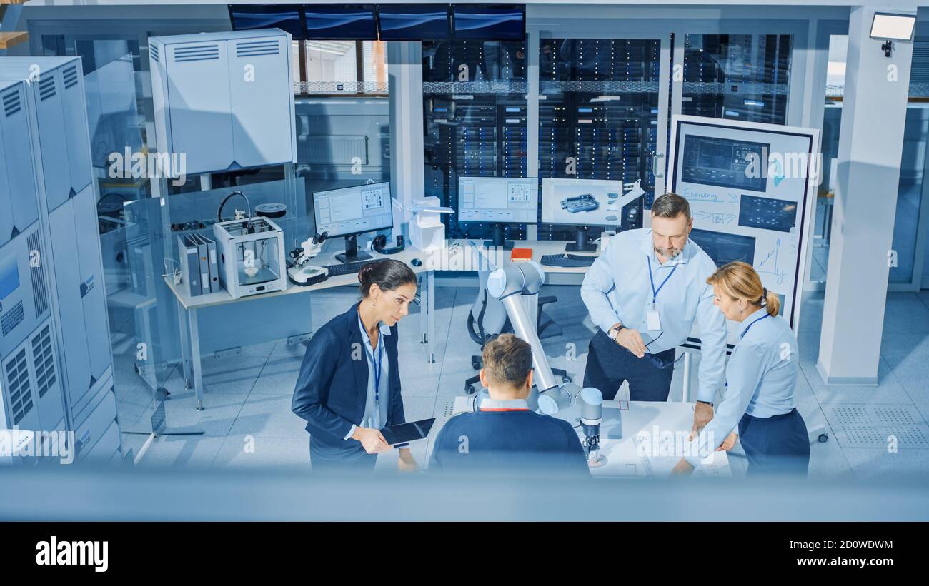 Gathered around table above view hi-res stock photography and images ...