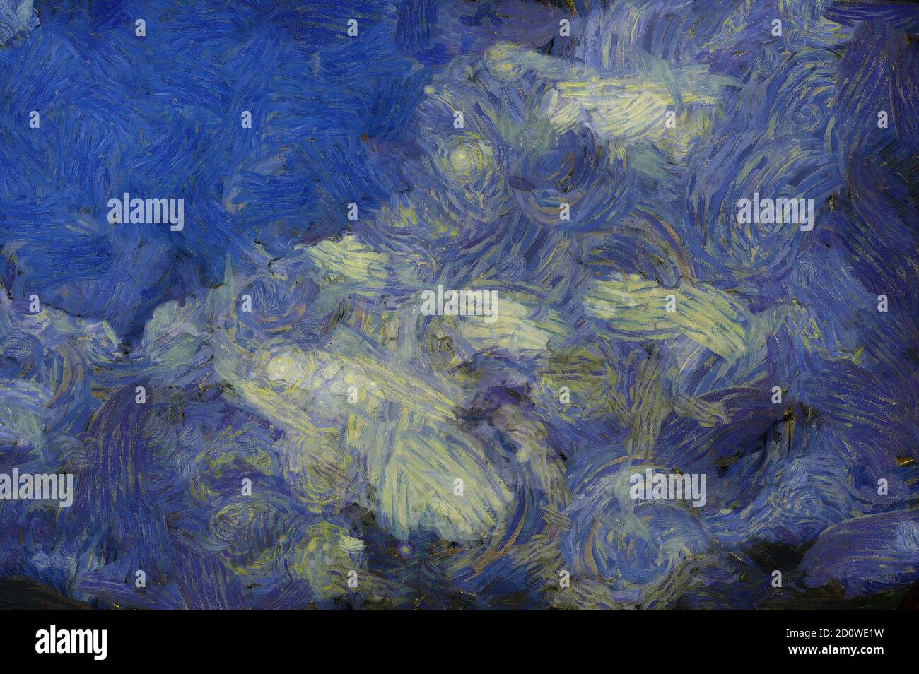 Clouds in the sky Illustrations creates an impressionist style of ...