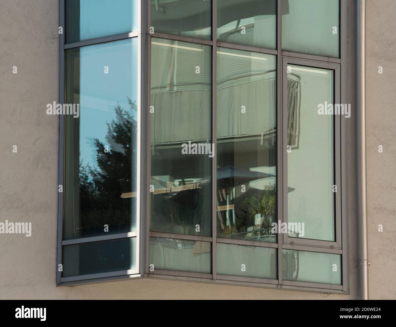 glass facade design of a modern building, architecture and design in ...