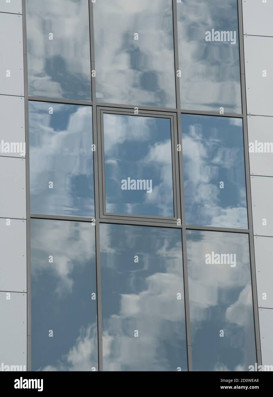 glass facade design of a modern building, architecture and design in ...