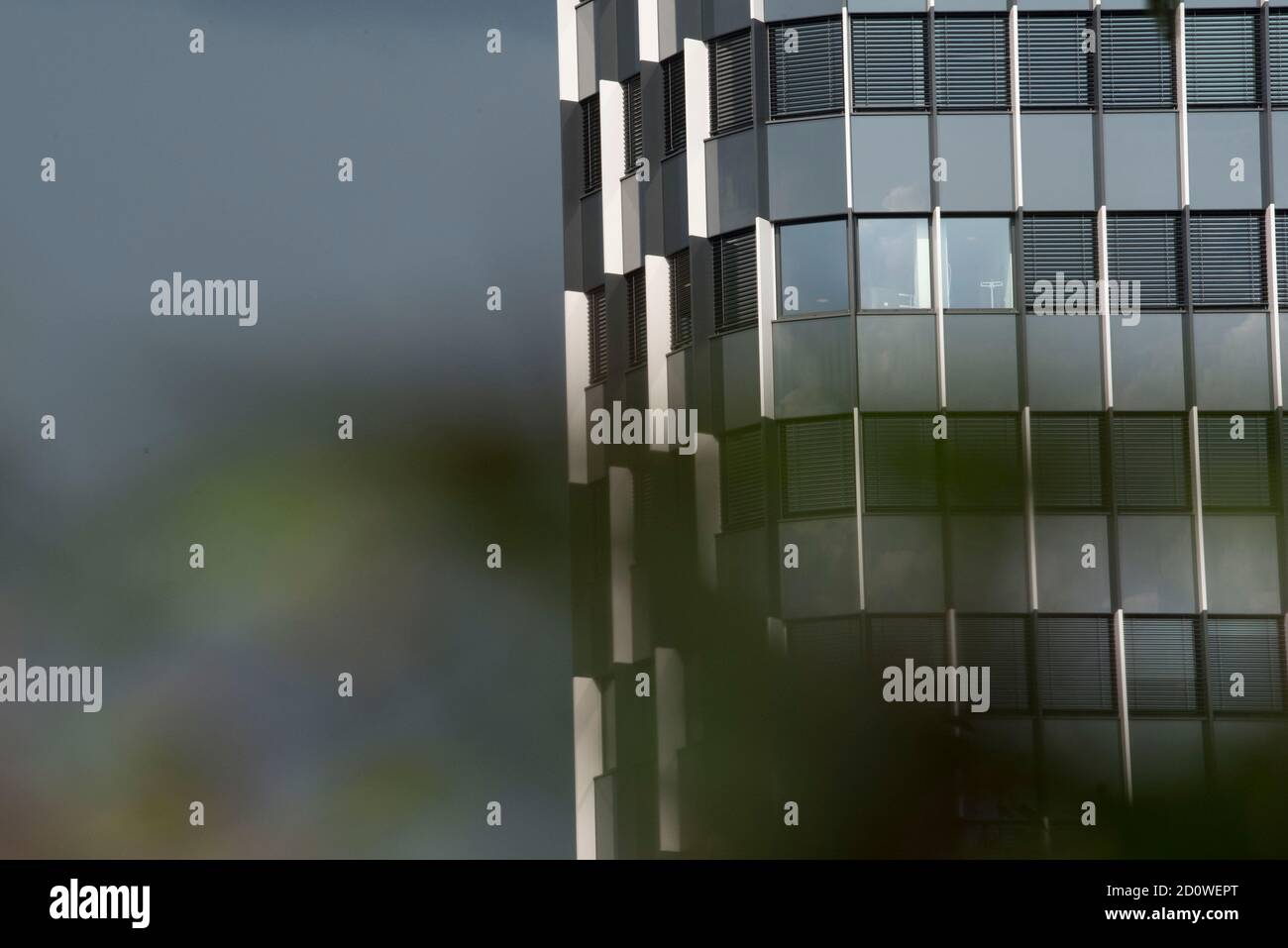 glass facade design of a modern building, architecture and design in ...