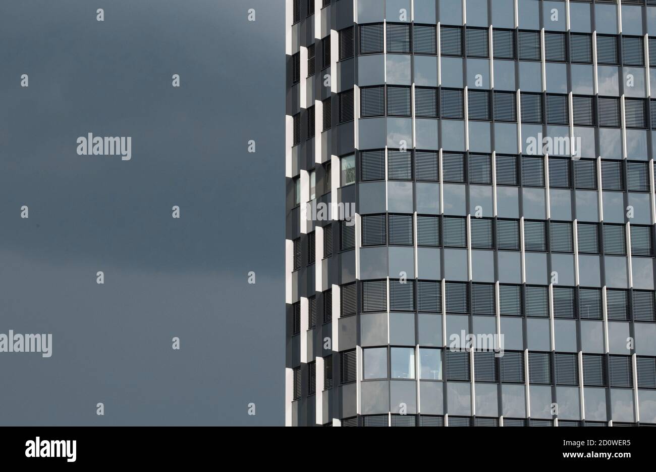 glass facade design of a modern building, architecture and design in ...
