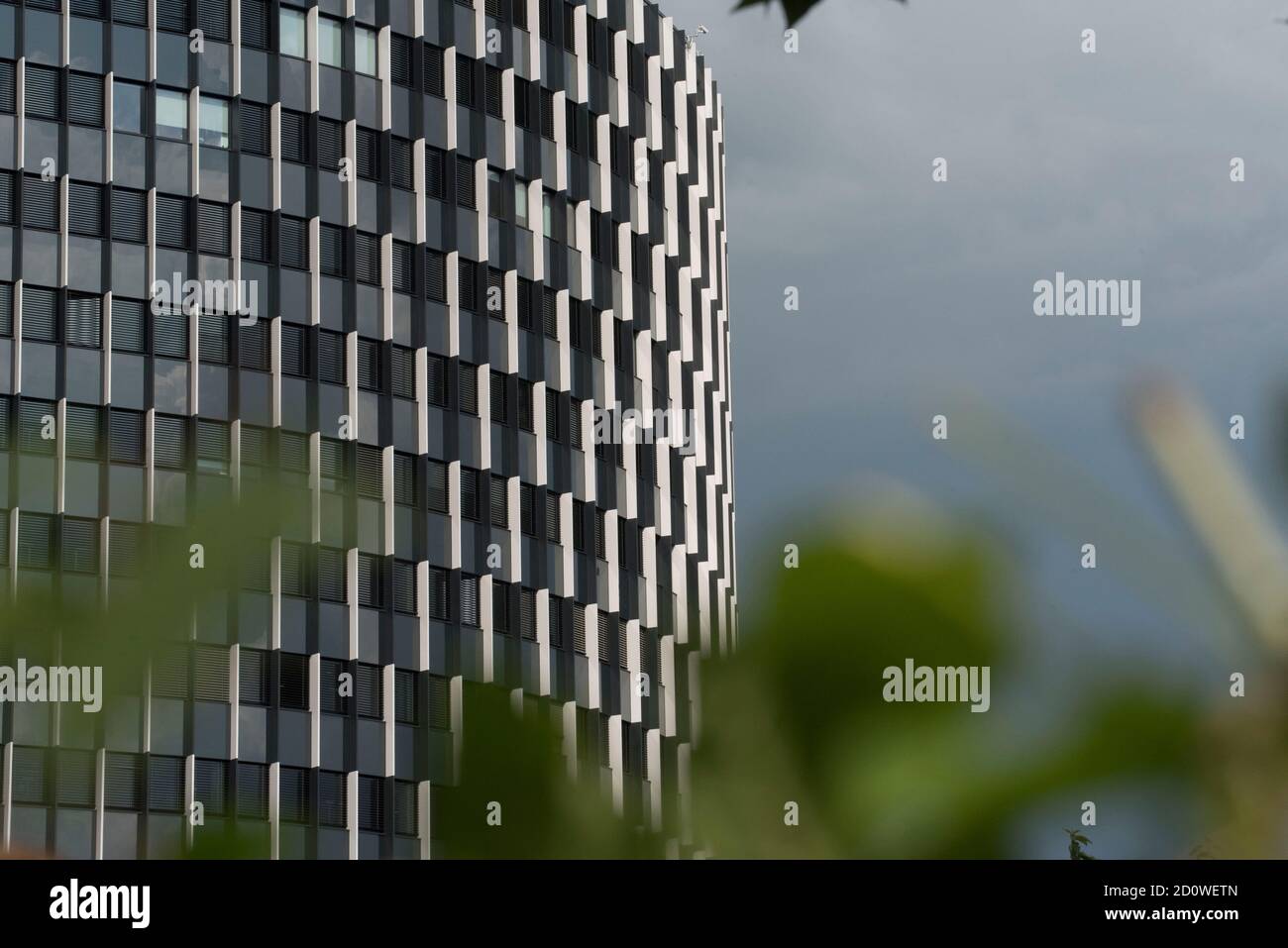 glass facade design of a modern building, architecture and design in ...