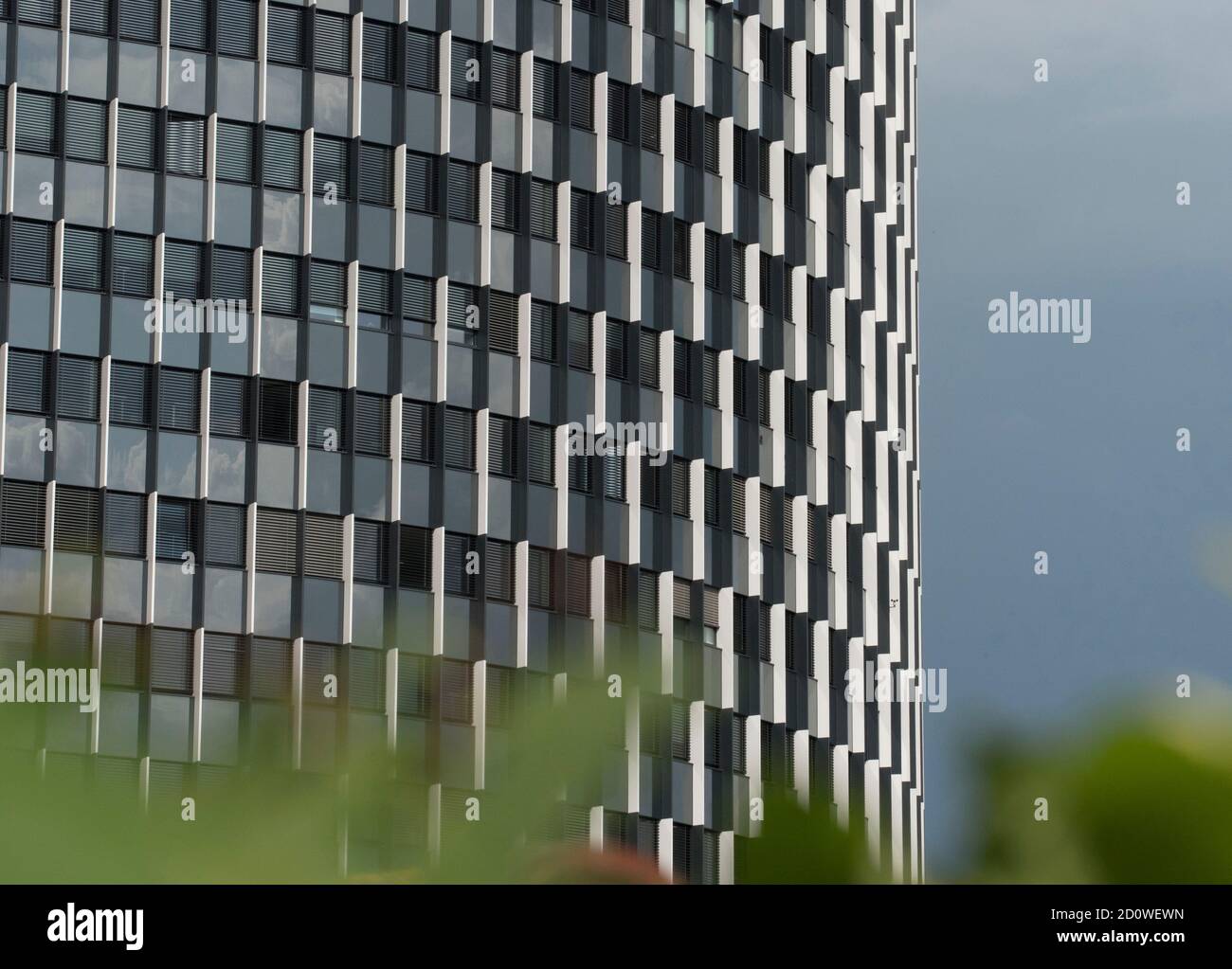 glass facade design of a modern building, architecture and design in ...