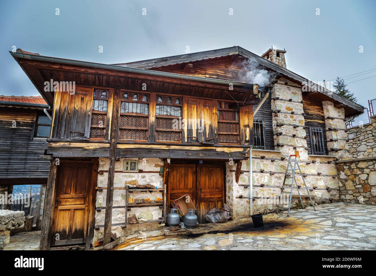 Original buildings reflecting traditional Ottoman architecture in ...