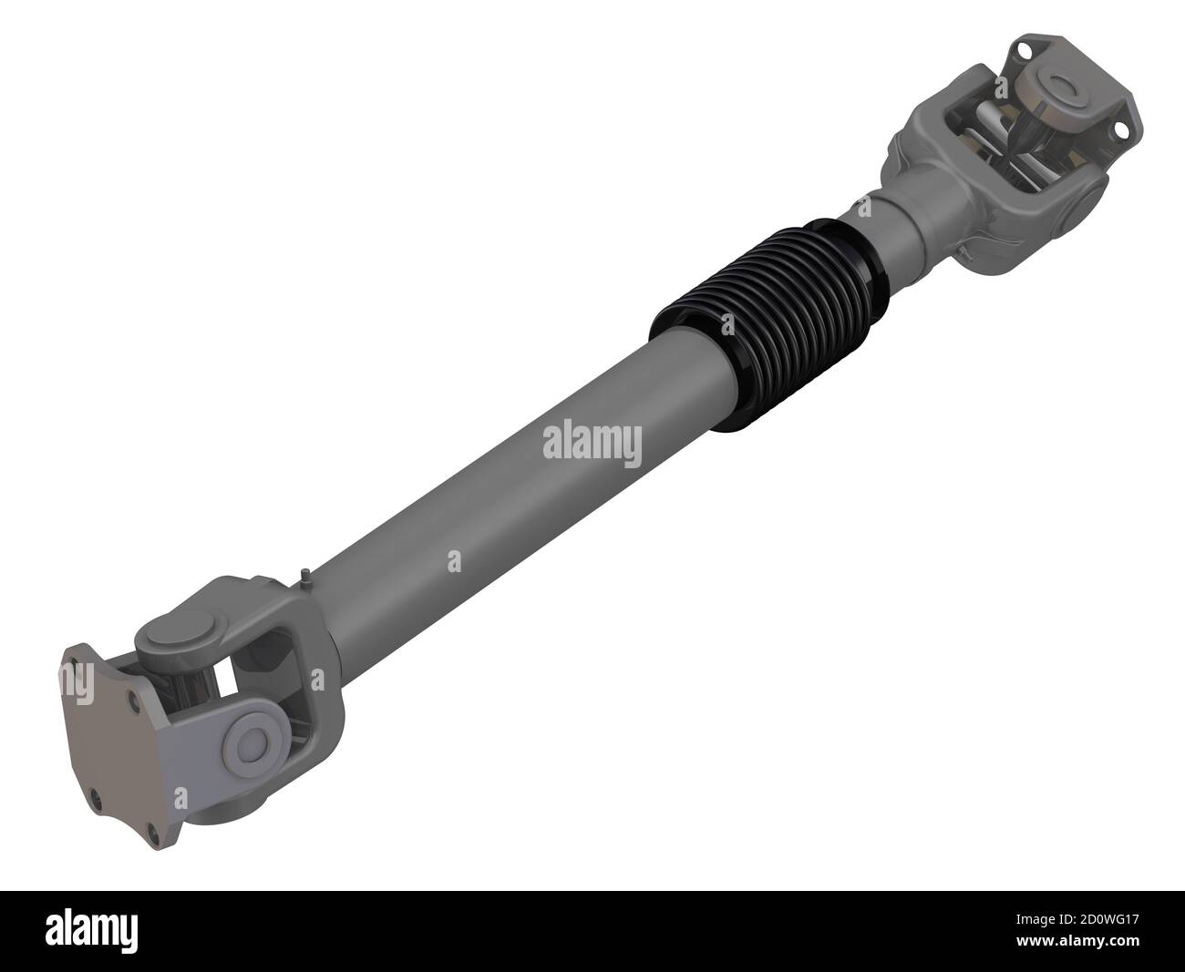 Car driveshaft. One car driveshaft isolated on white background. Detail ...