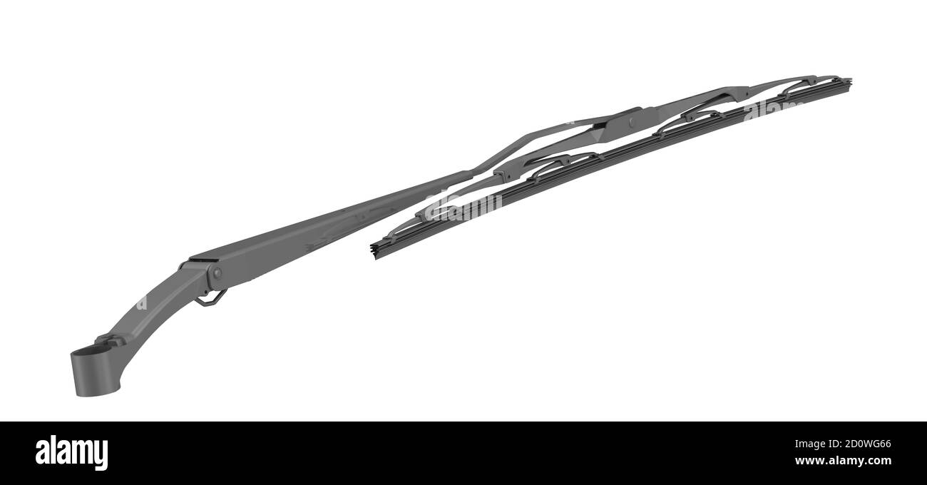 Wiper blade. Wiper blade isolated on white background. Detail of the ...
