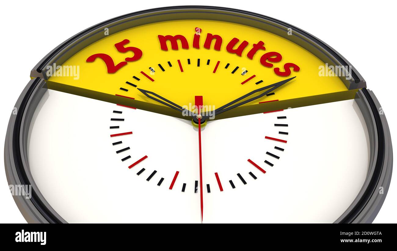 Five minutes on stopwatch Cut Out Stock Images & Pictures - Alamy