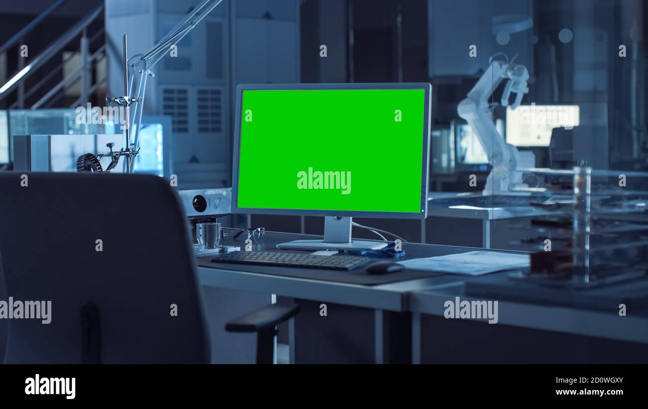 Technician using mockup computer hi-res stock photography and images ...