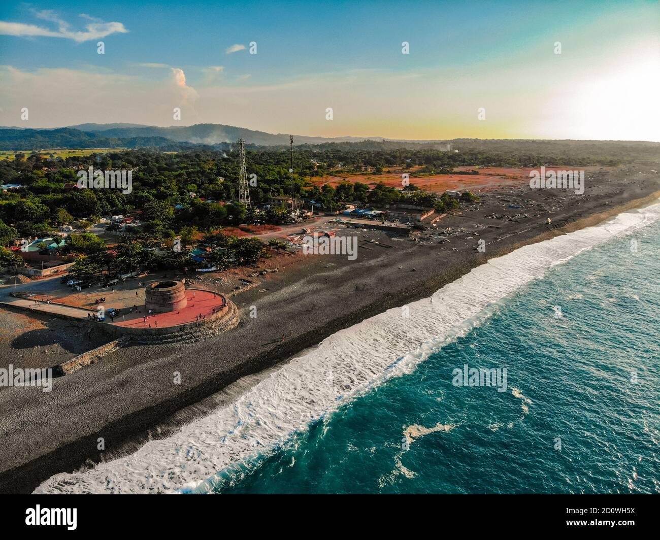 The historic Baluarte tower of La Union Stock Photo - Alamy