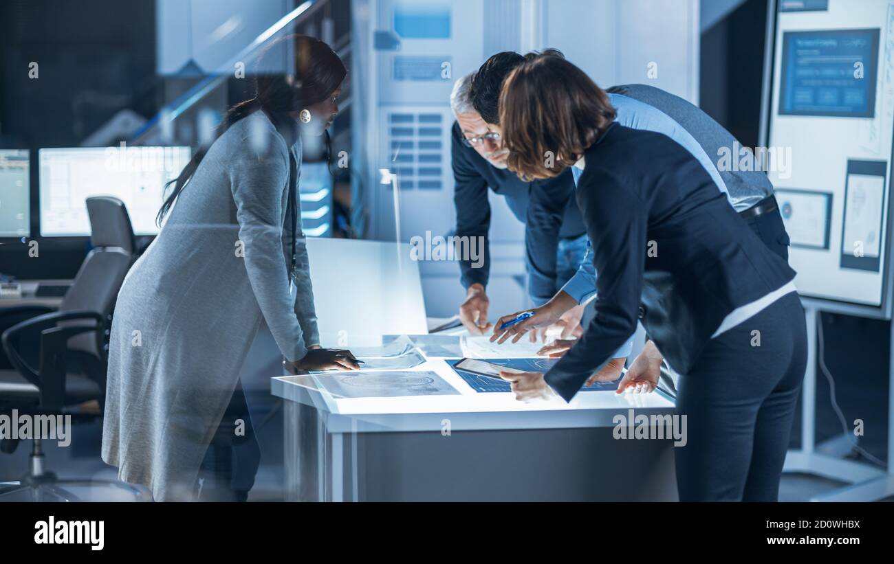 Engineers Meeting in Technology Research Laboratory: Engineers ...