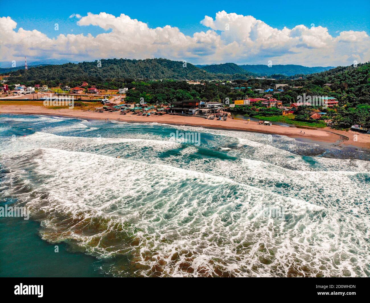 The surfing waves of La Union Stock Photo - Alamy