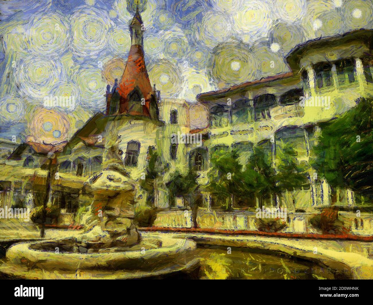 European architecture ancient buildings Illustrations creates an ...