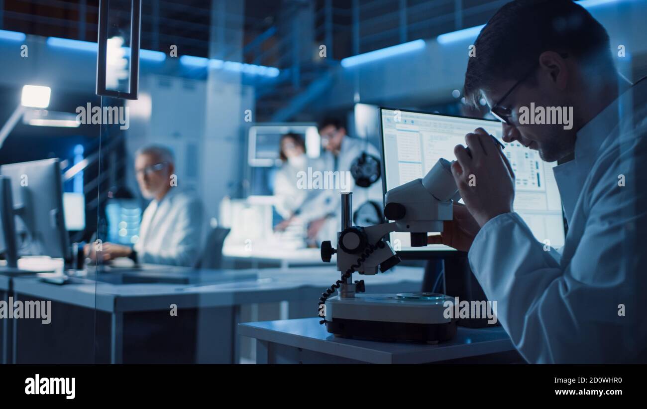 In Technology Research Laboratory: Diverse Team of Industrial ...