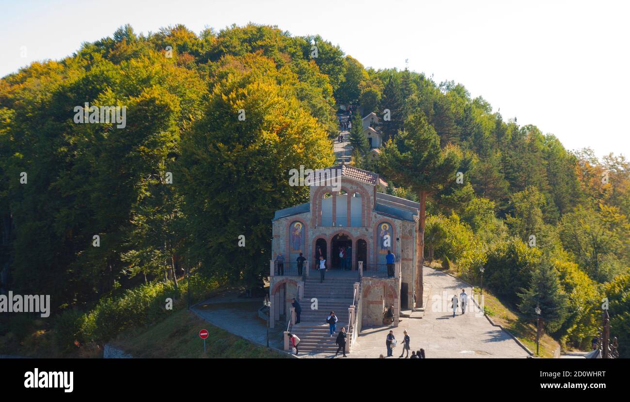 RHODOPE, BULGARIA Trinity monastery on Crusage hill Stock Photo - Alamy