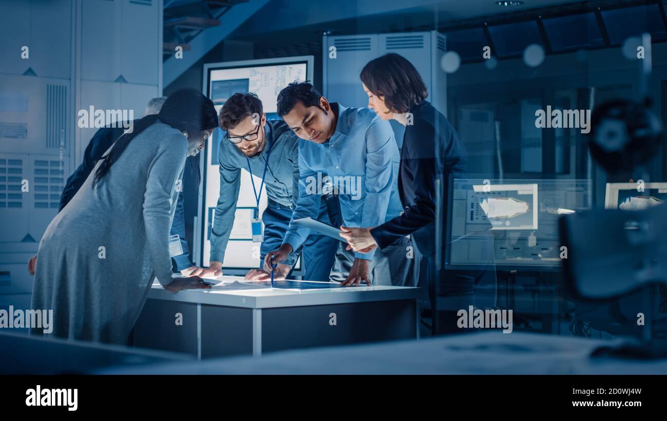 Engineers Meeting in Technology Research Laboratory: Engineers ...