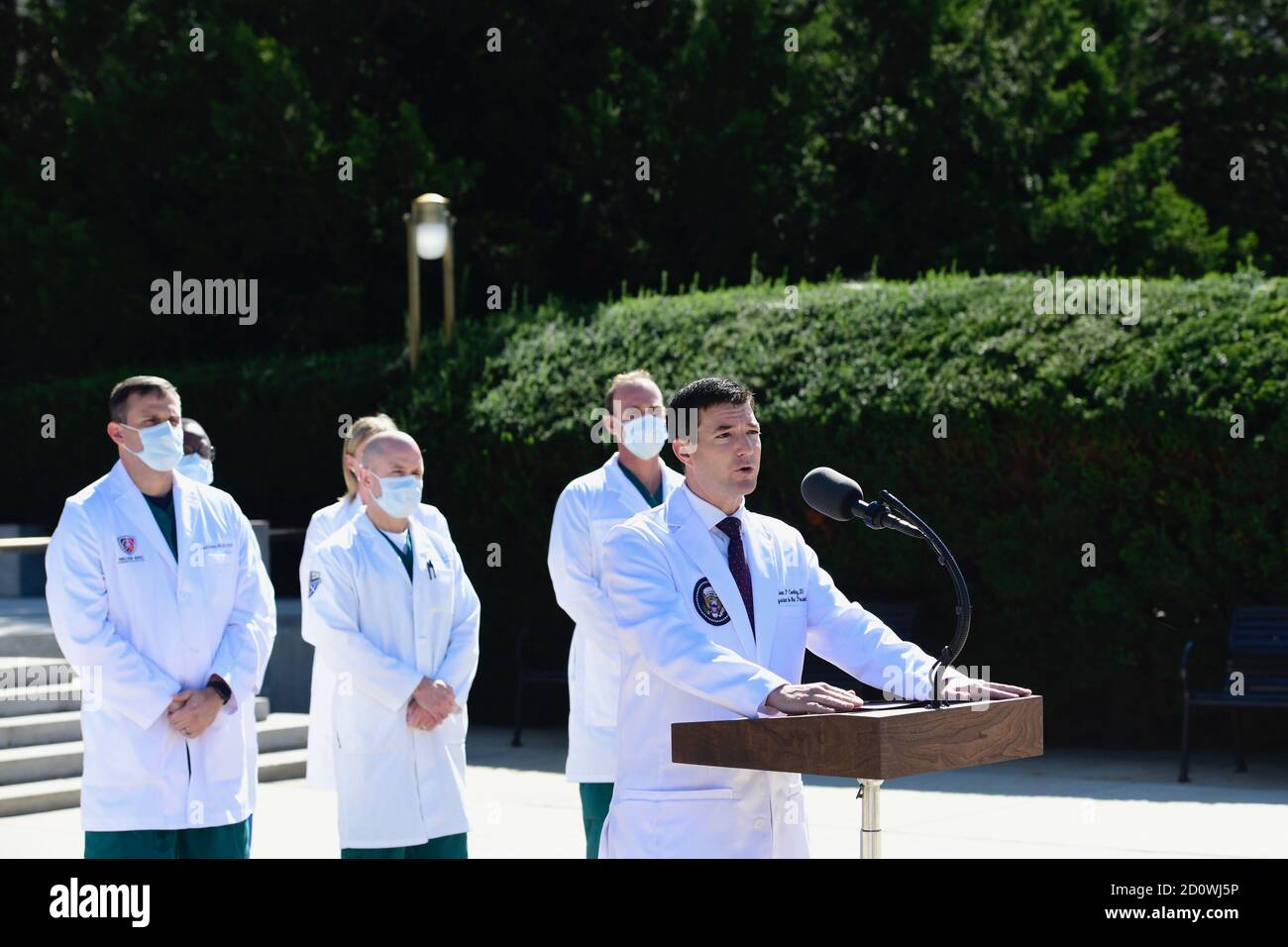 CDR Sean P. Conley, MD, Physician to the President, provided an update ...