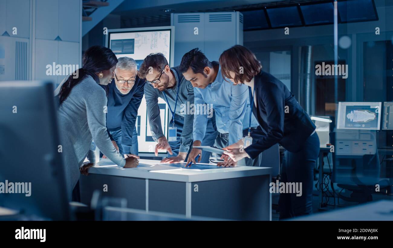 Engineers Meeting in Technology Research Laboratory: Engineers ...