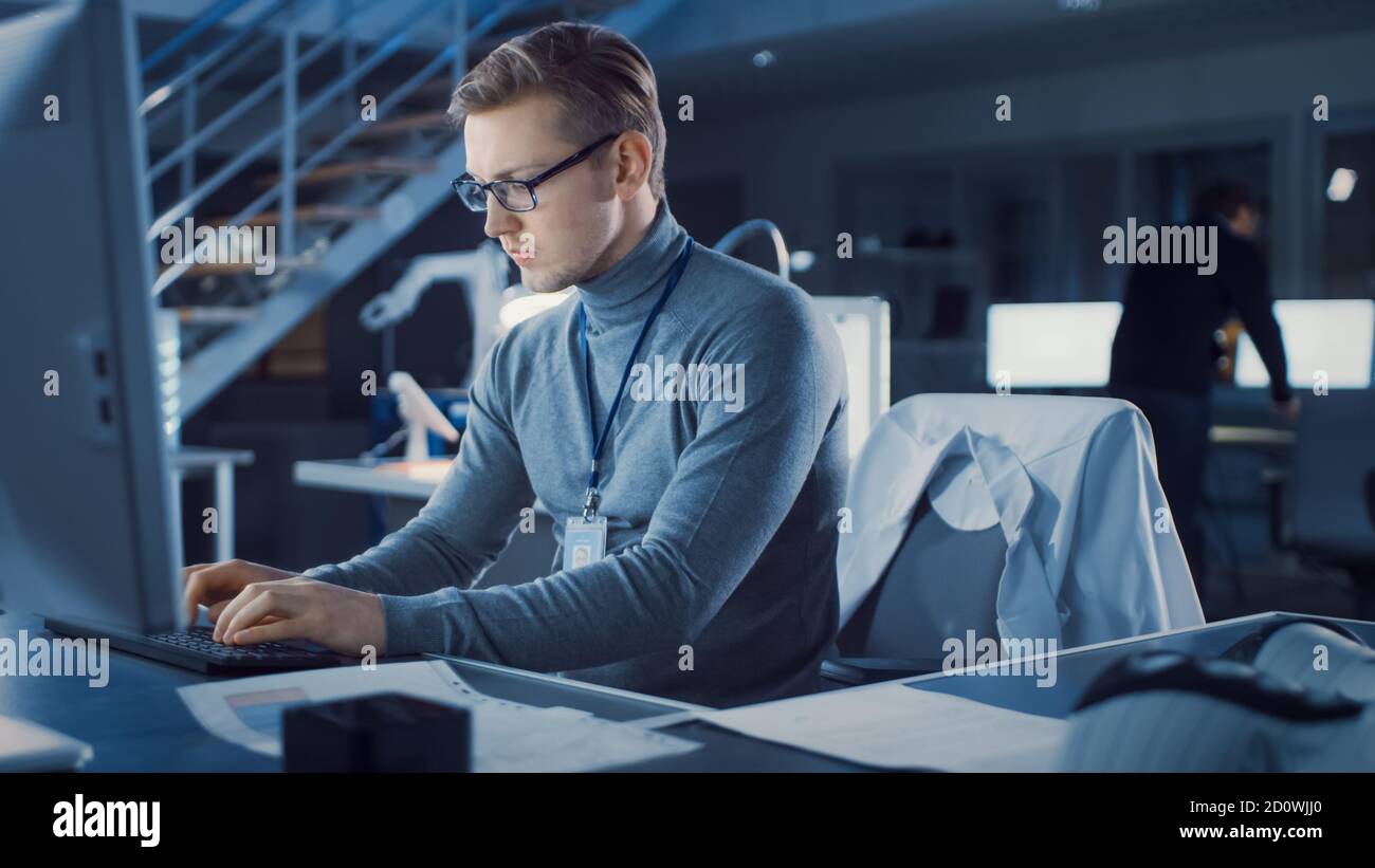 Professional Electronics Development Engineer Working on a Personal ...