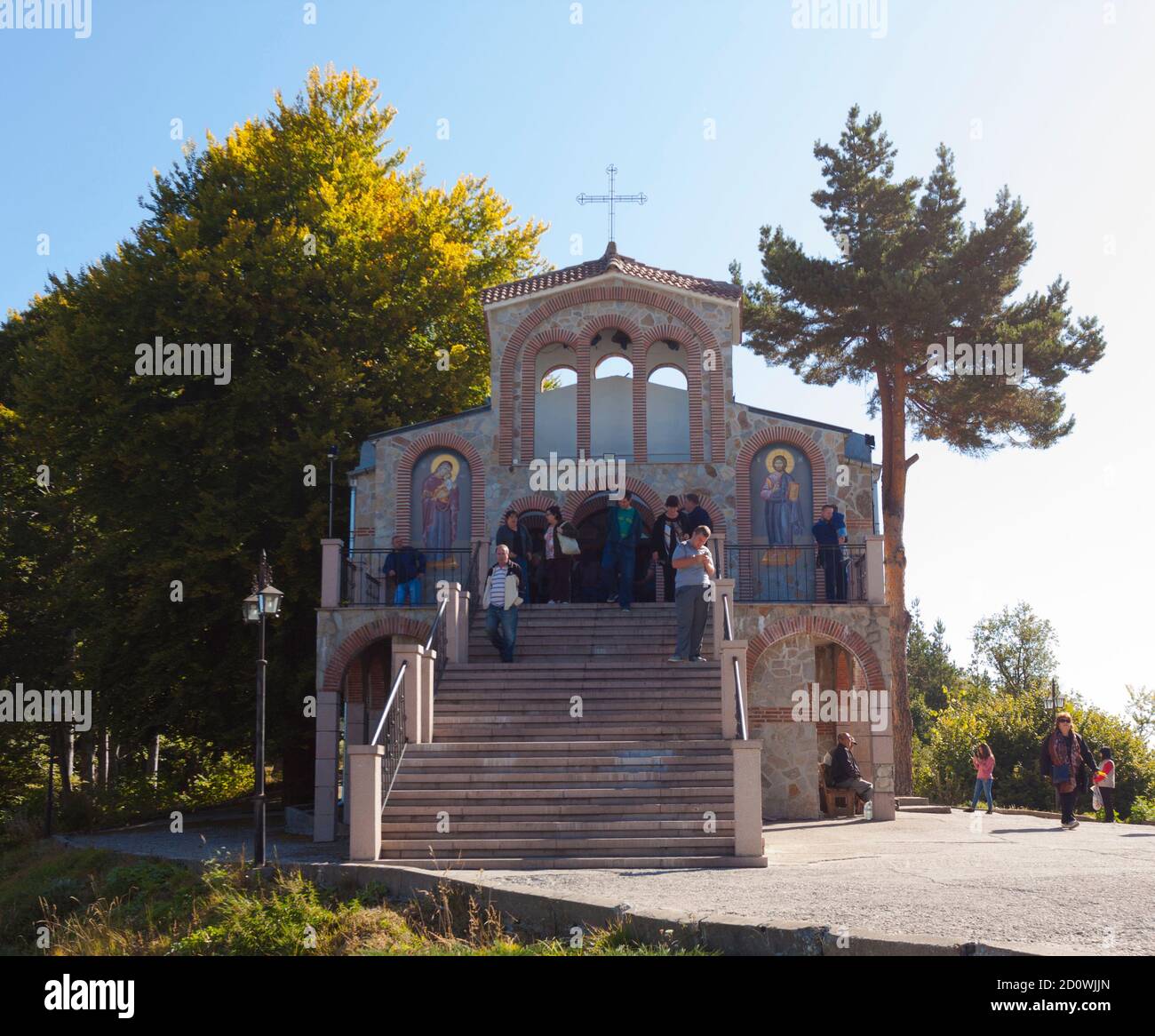 RHODOPE, BULGARIA Trinity monastery on Crusage hill Stock Photo - Alamy