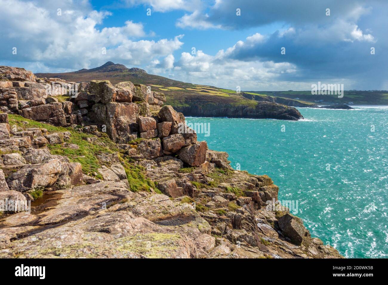 The headland of St David's Head, Pembrokeshire Coast National Park ...