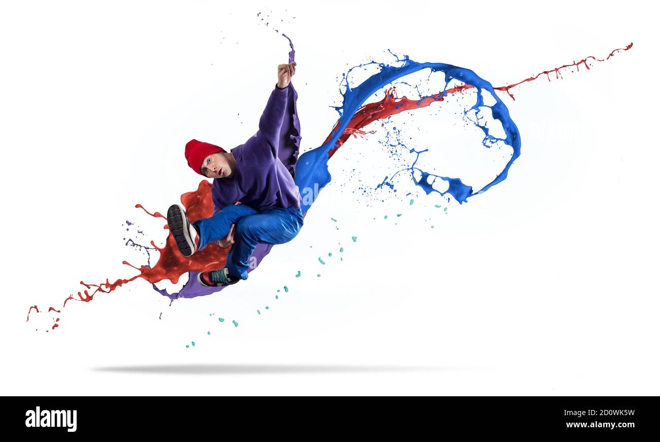 Dancer in jump Stock Photo - Alamy