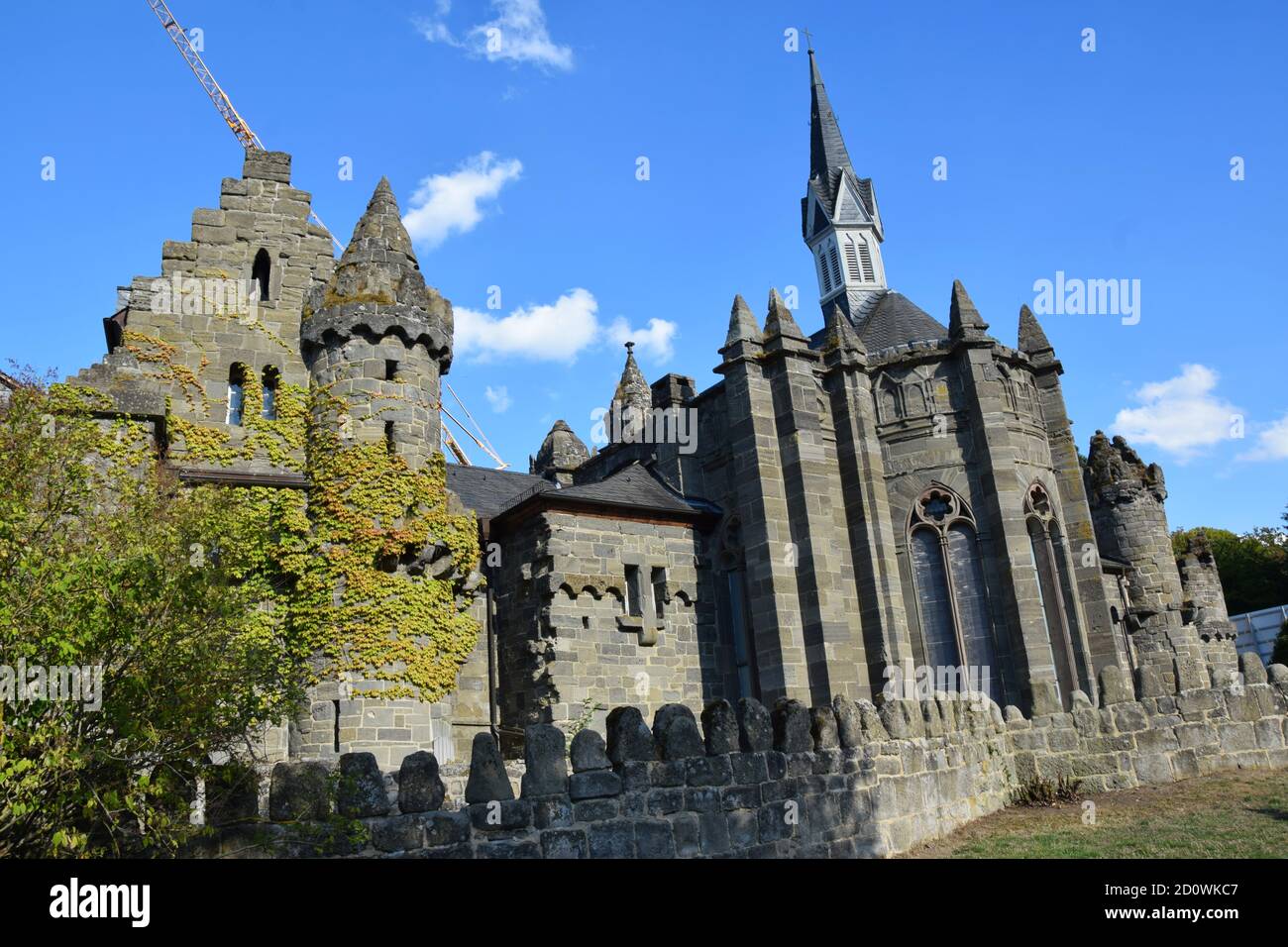Löwenburg in the Schlosspark in Kassel - Old German Castle Stock Photo ...