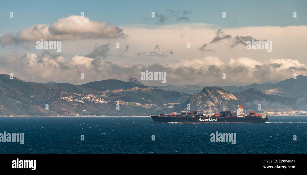 The Moroccan side of the Strait of Gibraltar Stock Photo - Alamy