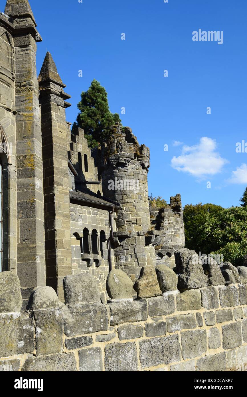 Löwenburg in the Schlosspark in Kassel - Old German Castle Stock Photo ...