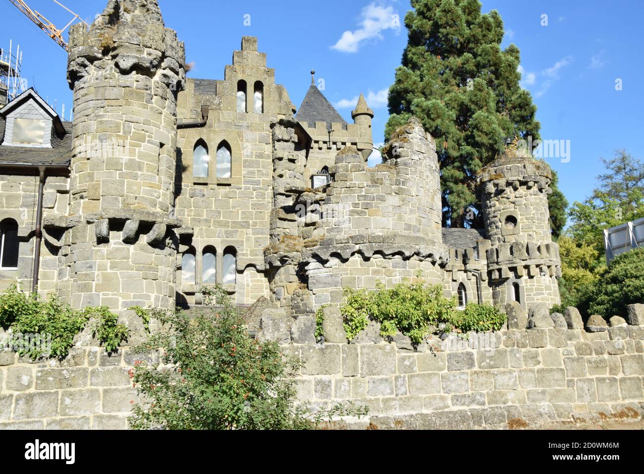 Löwenburg in the Schlosspark in Kassel - Old German Castle Stock Photo ...