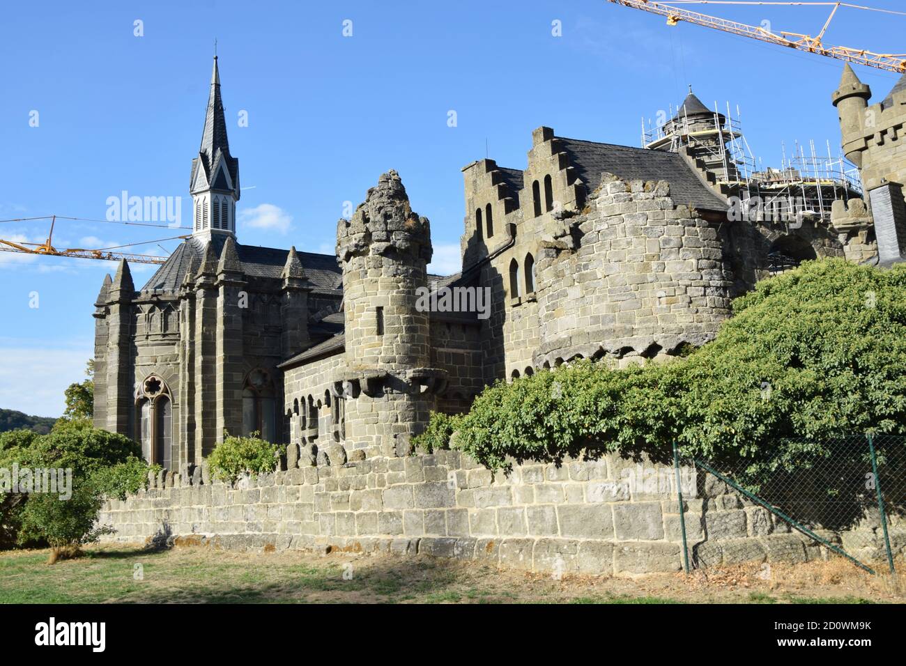 Löwenburg in the Schlosspark in Kassel - Old German Castle Stock Photo ...