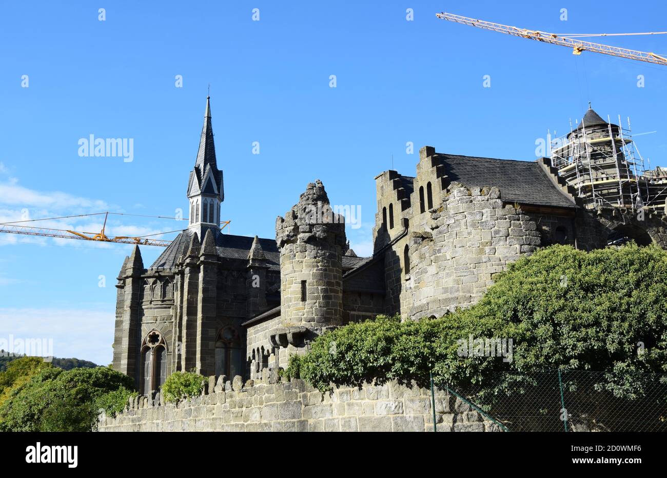 Löwenburg in the Schlosspark in Kassel - Old German Castle Stock Photo ...