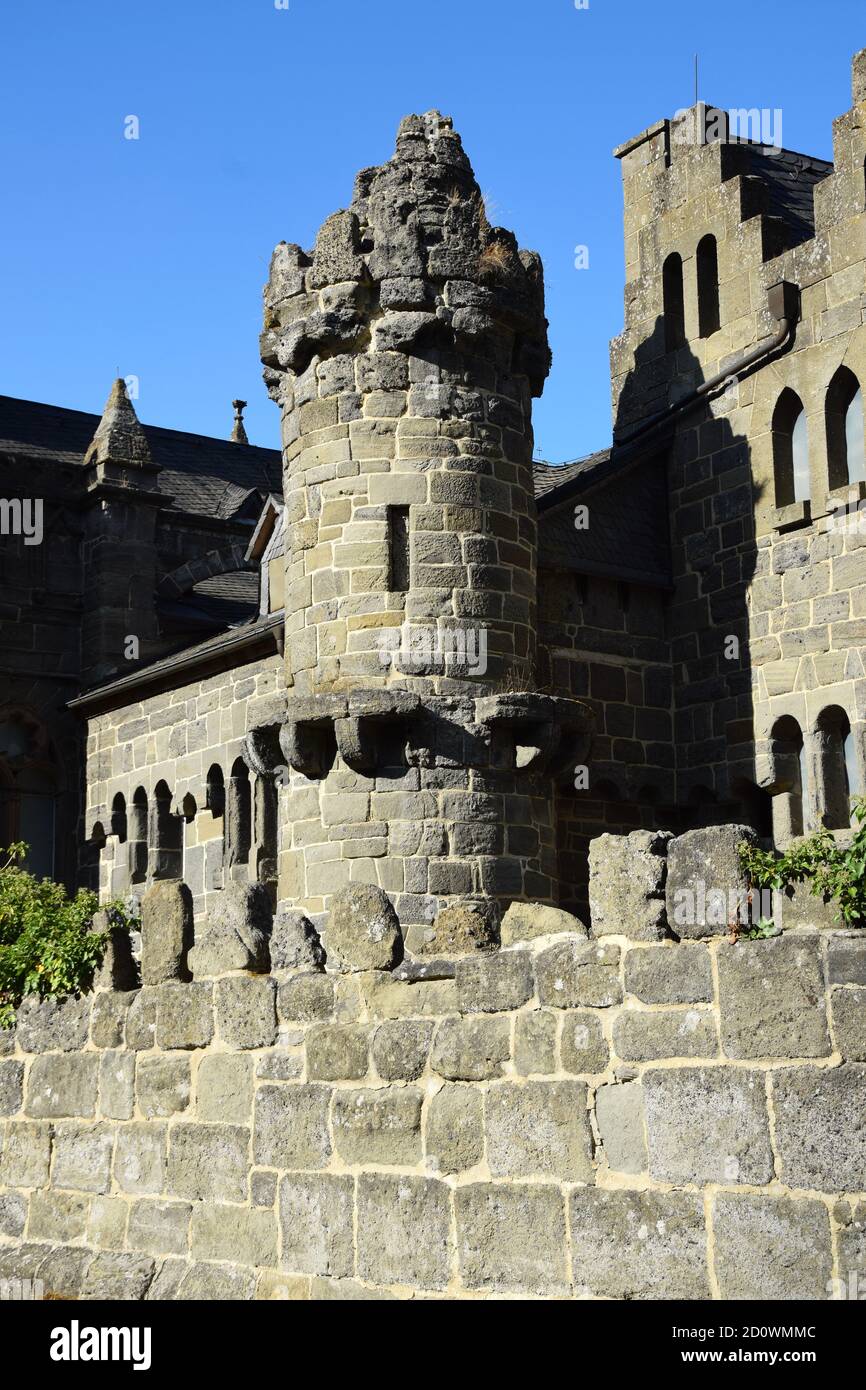 Löwenburg in the Schlosspark in Kassel - Old German Castle Stock Photo ...