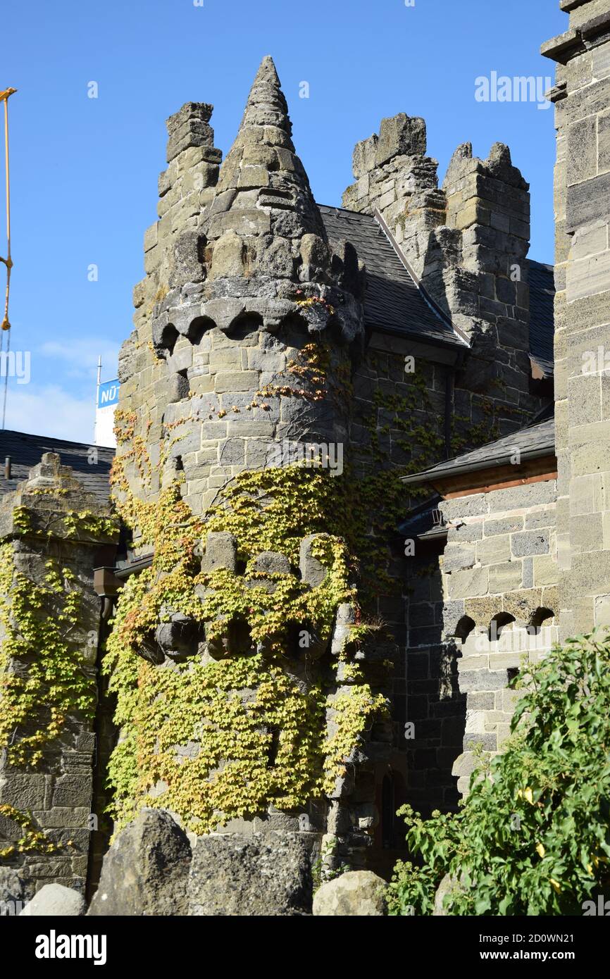 Löwenburg in the Schlosspark in Kassel - Old German Castle Stock Photo ...