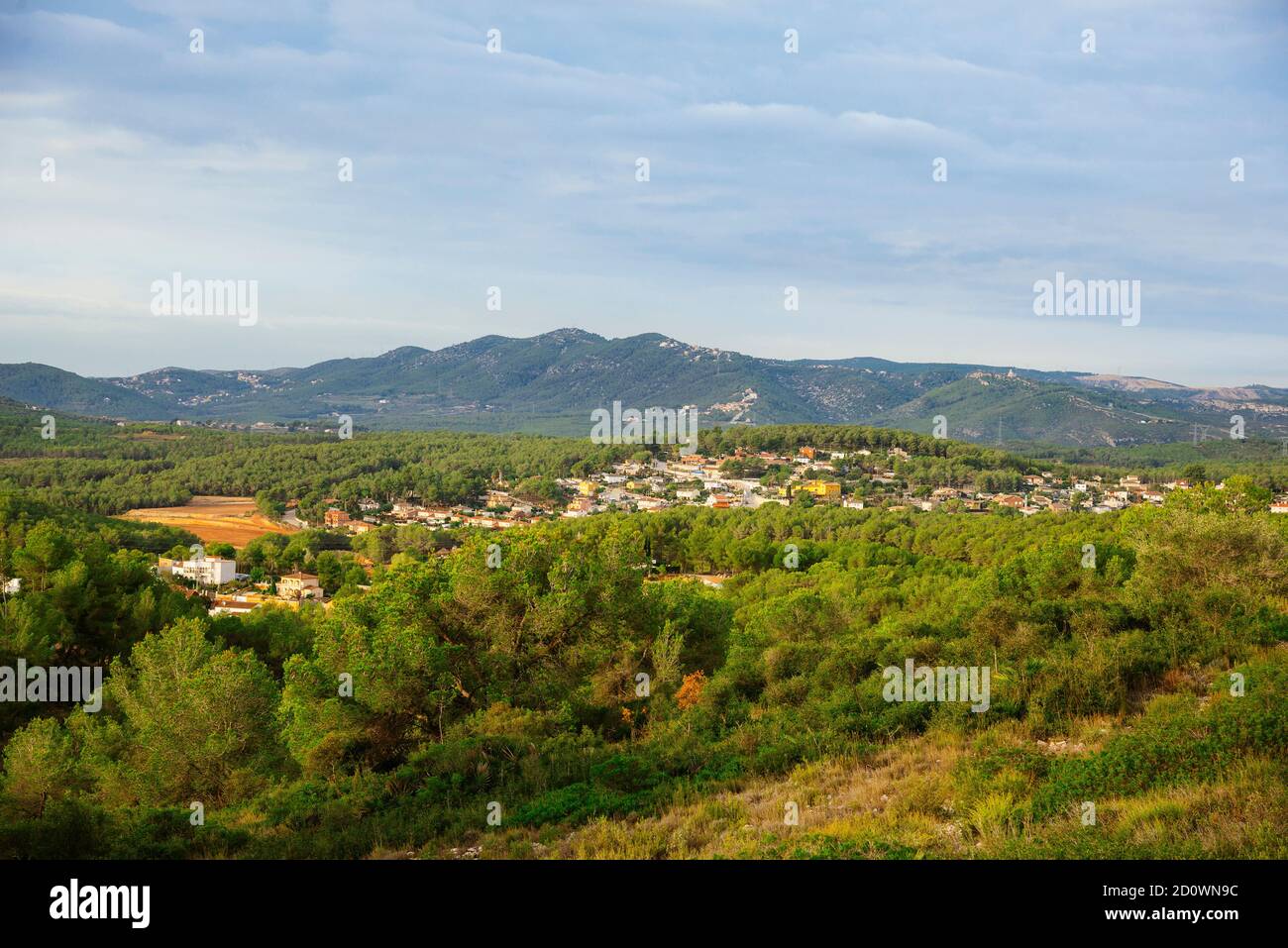 Landscape of Catalonia, Spain. Autumn day Stock Photo - Alamy