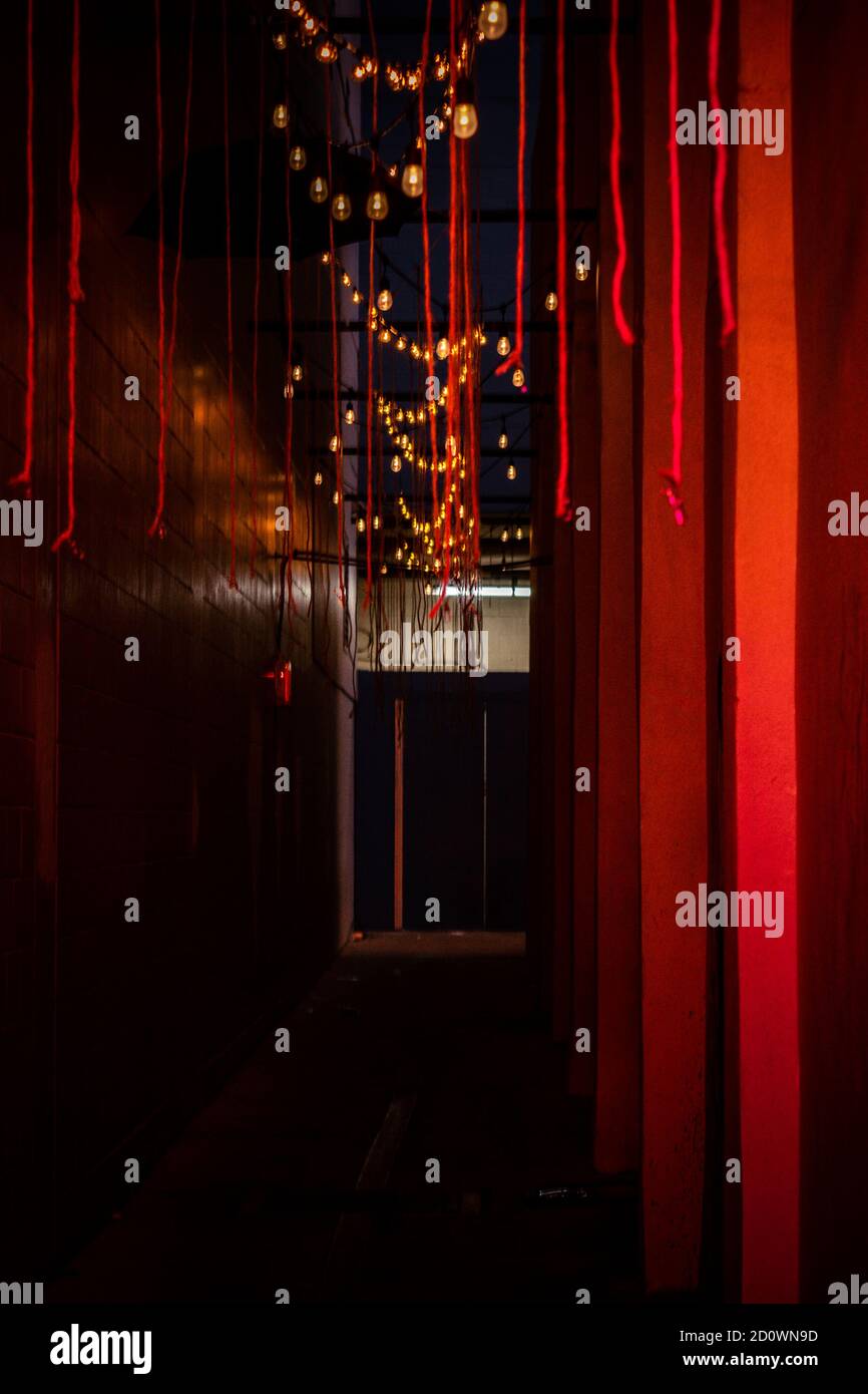 Alley lights hi-res stock photography and images - Alamy