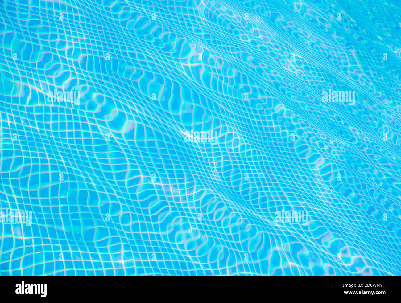 Blue water in swimming pool Stock Photo - Alamy