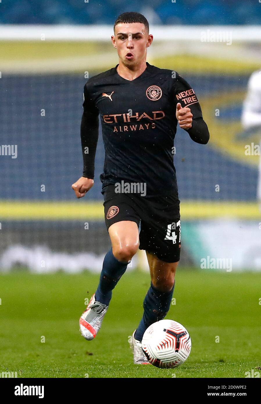 Manchester City's Phil Foden in action during the Premier League match ...