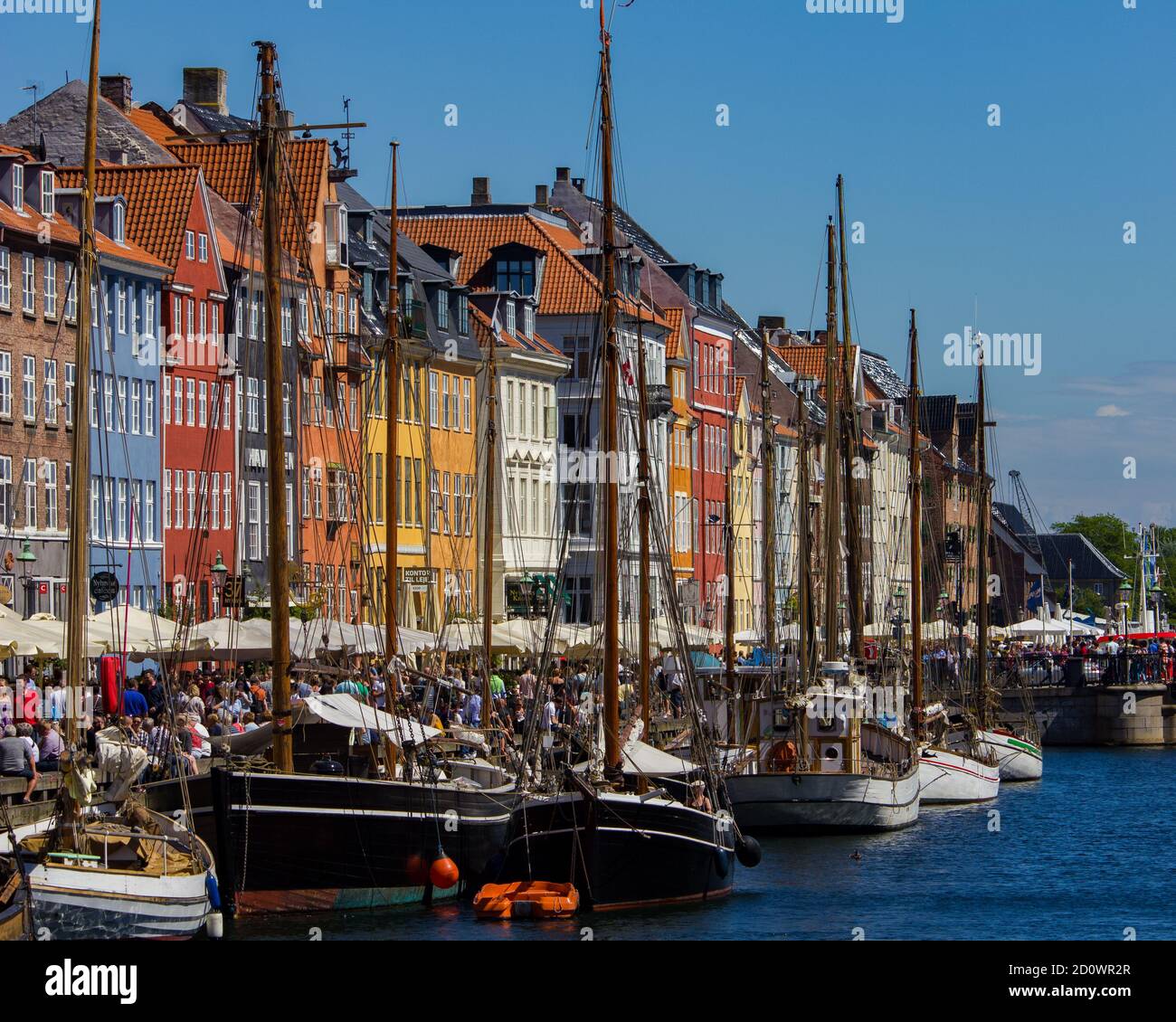 The Nyhavn waterfront in Copenhagen, Denmark Stock Photo - Alamy