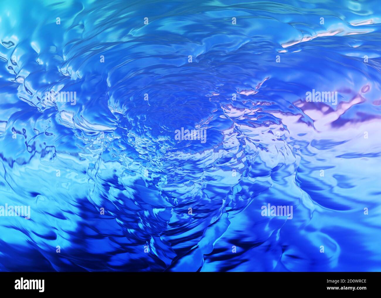 a clean blue sea water background, 3d render Stock Photo - Alamy